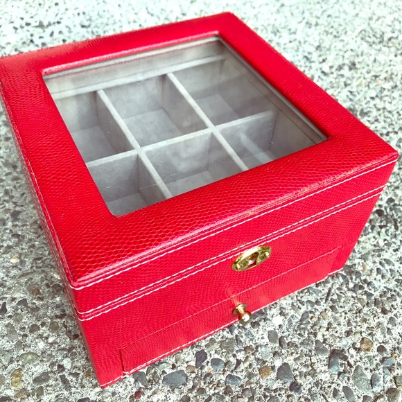 no brand identifier | Accessories | Red Jewelry Box Posh | Poshmark